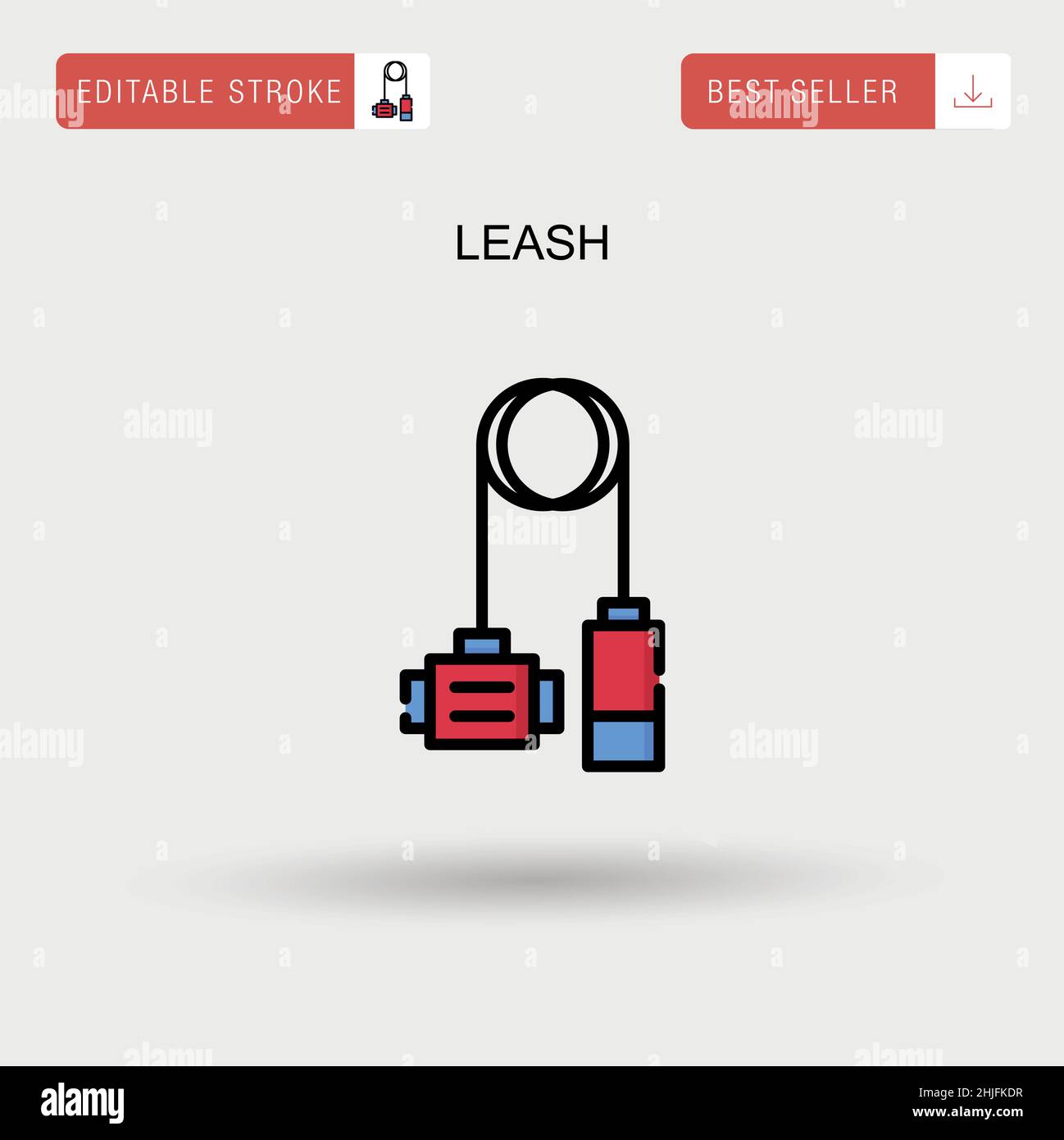 Collar leash icon simple Stock Vector Images - Alamy