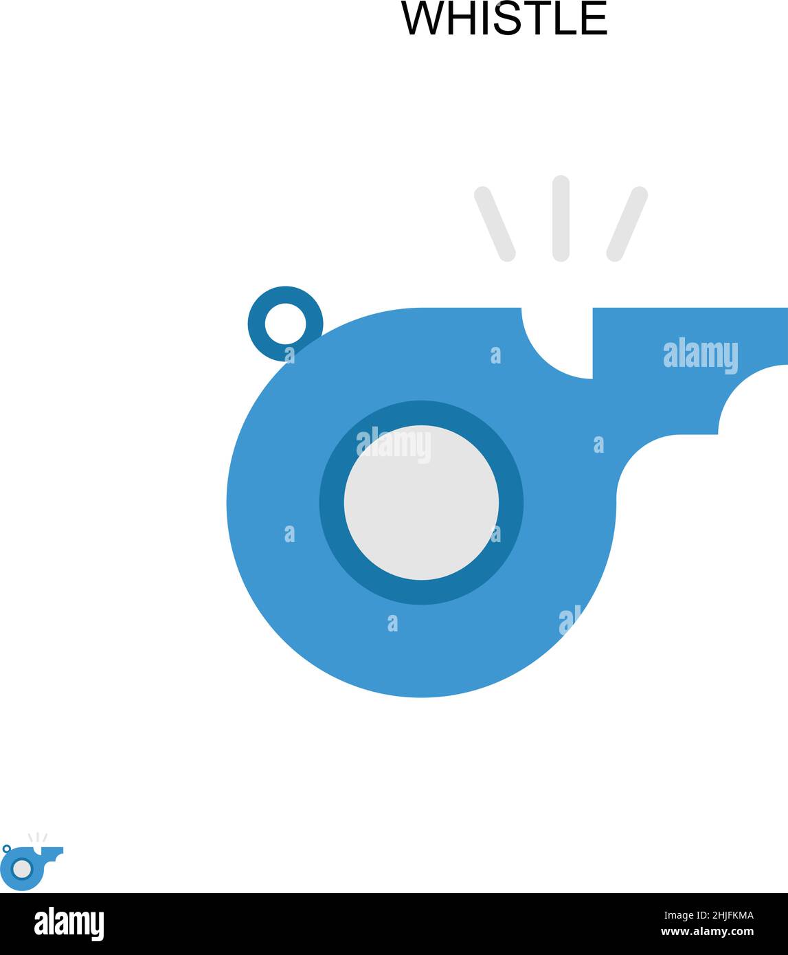 Whistle Simple vector icon. Illustration symbol design template for web ...