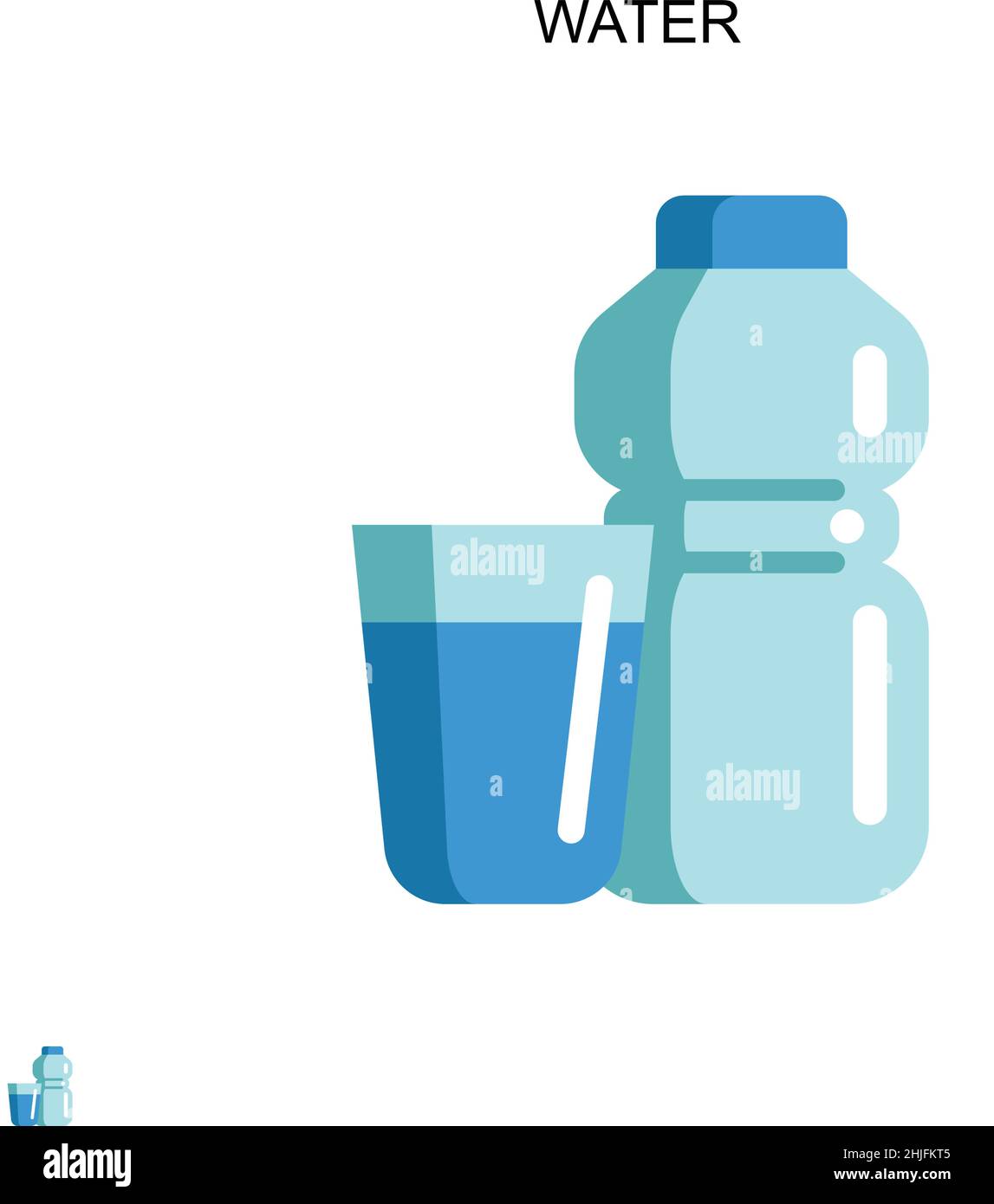 Water Simple vector icon. Illustration symbol design template for web ...