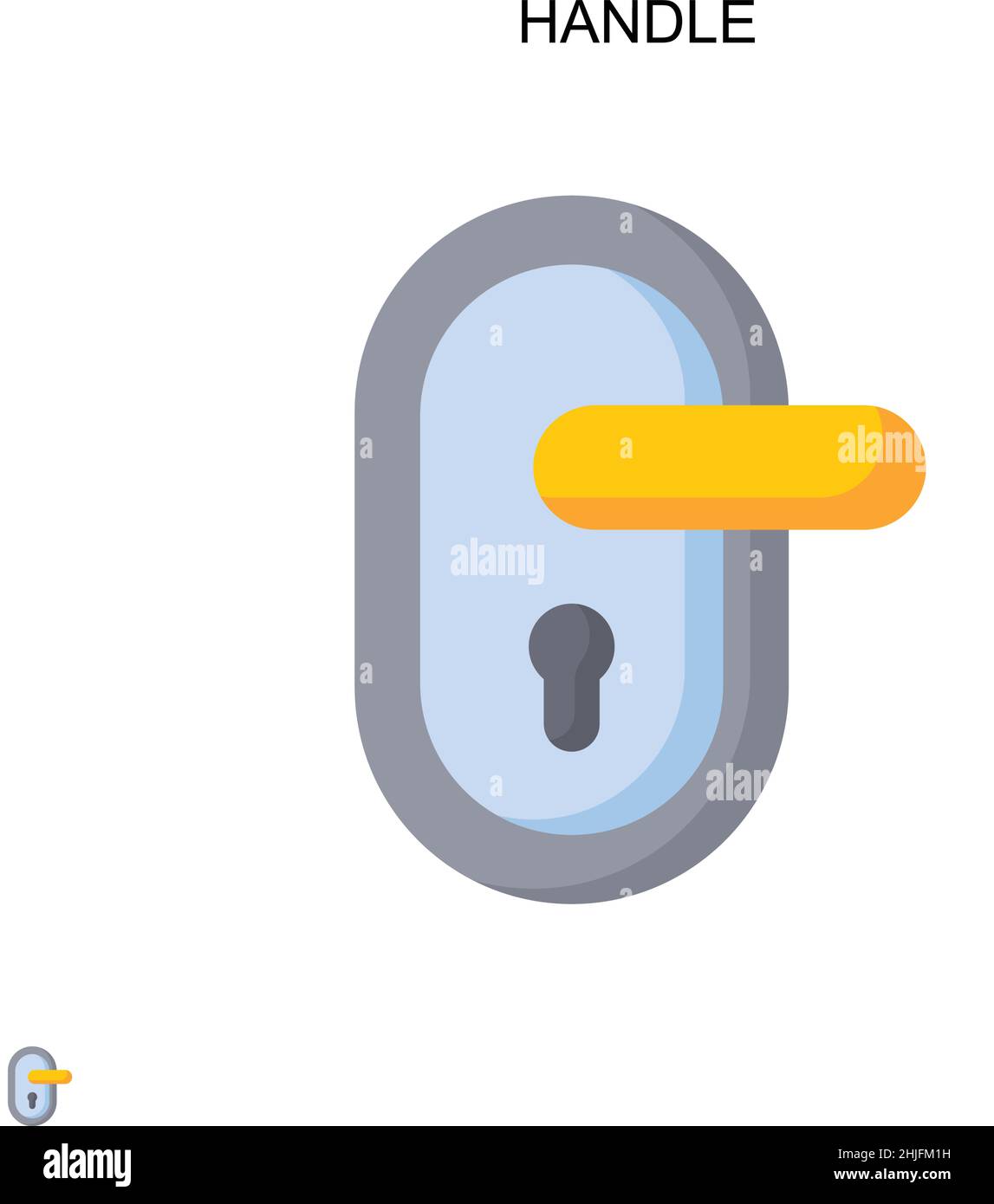 Handle Simple vector icon. Illustration symbol design template for web ...