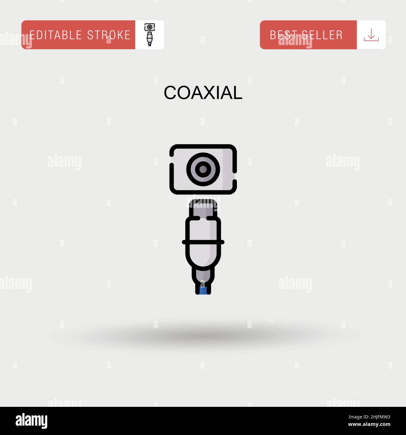 Coaxial Simple vector icon Stock Vector Image & Art - Alamy