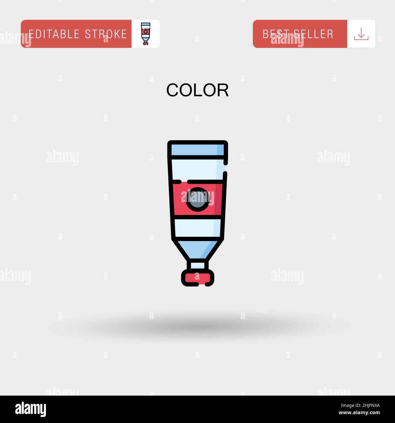 Color Simple vector icon Stock Vector Image & Art - Alamy