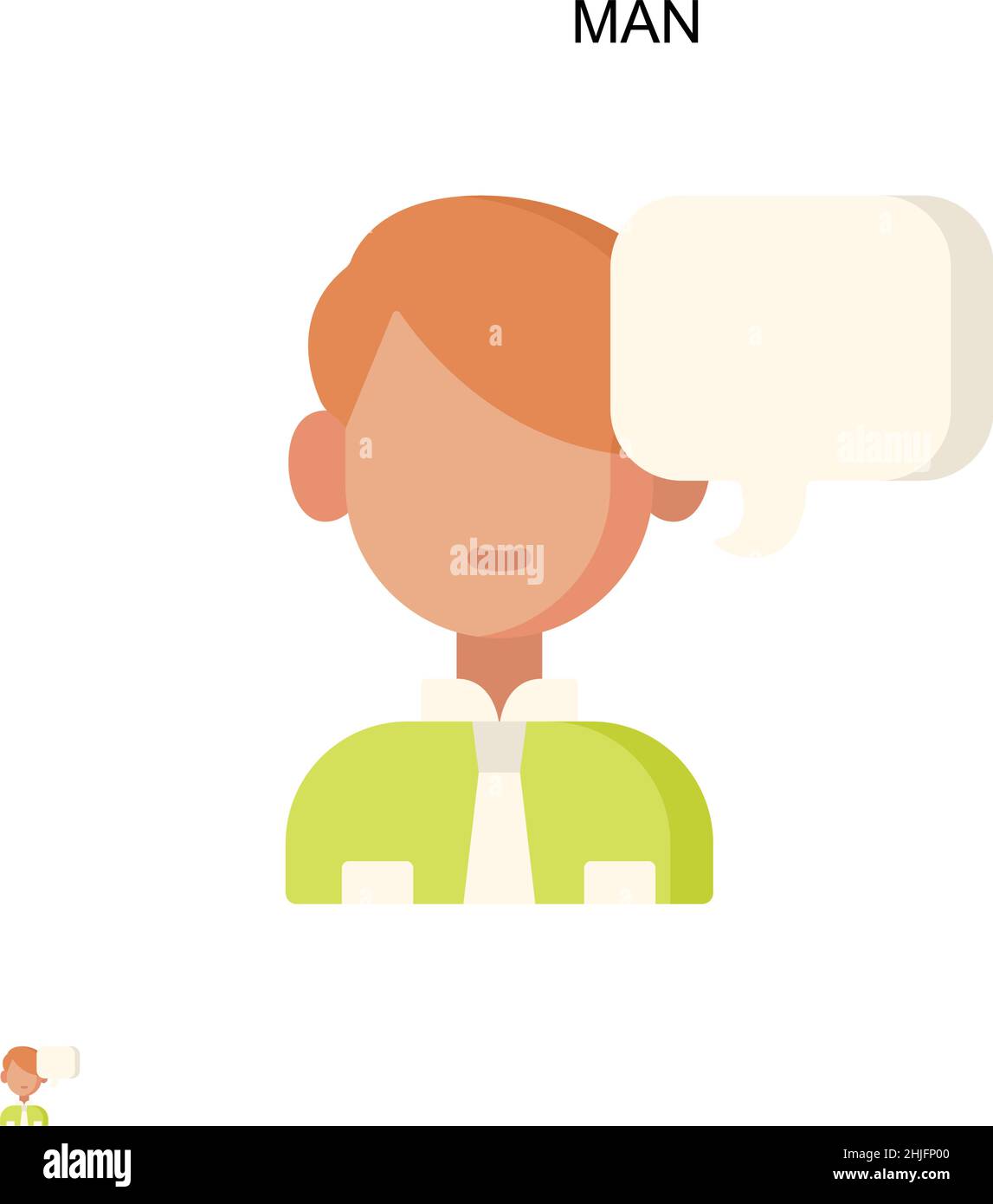 Man Simple Vector Icon Illustration Symbol Design Template For Web Mobile Ui Element Stock