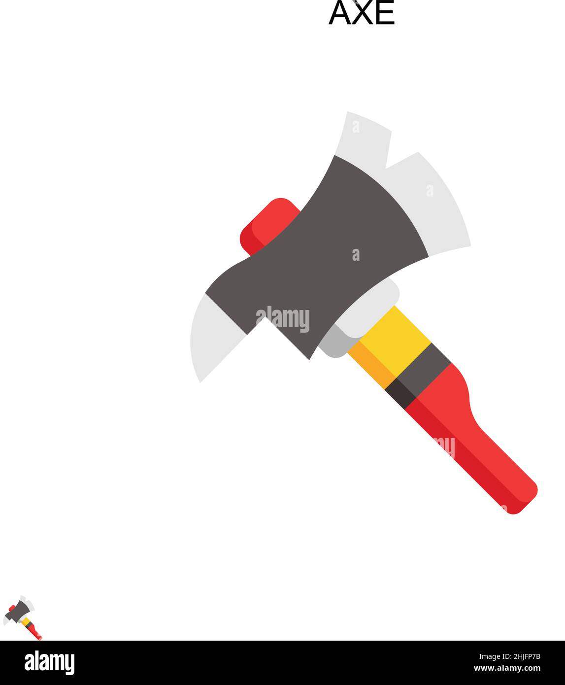 Axe Simple vector icon. Illustration symbol design template for web ...