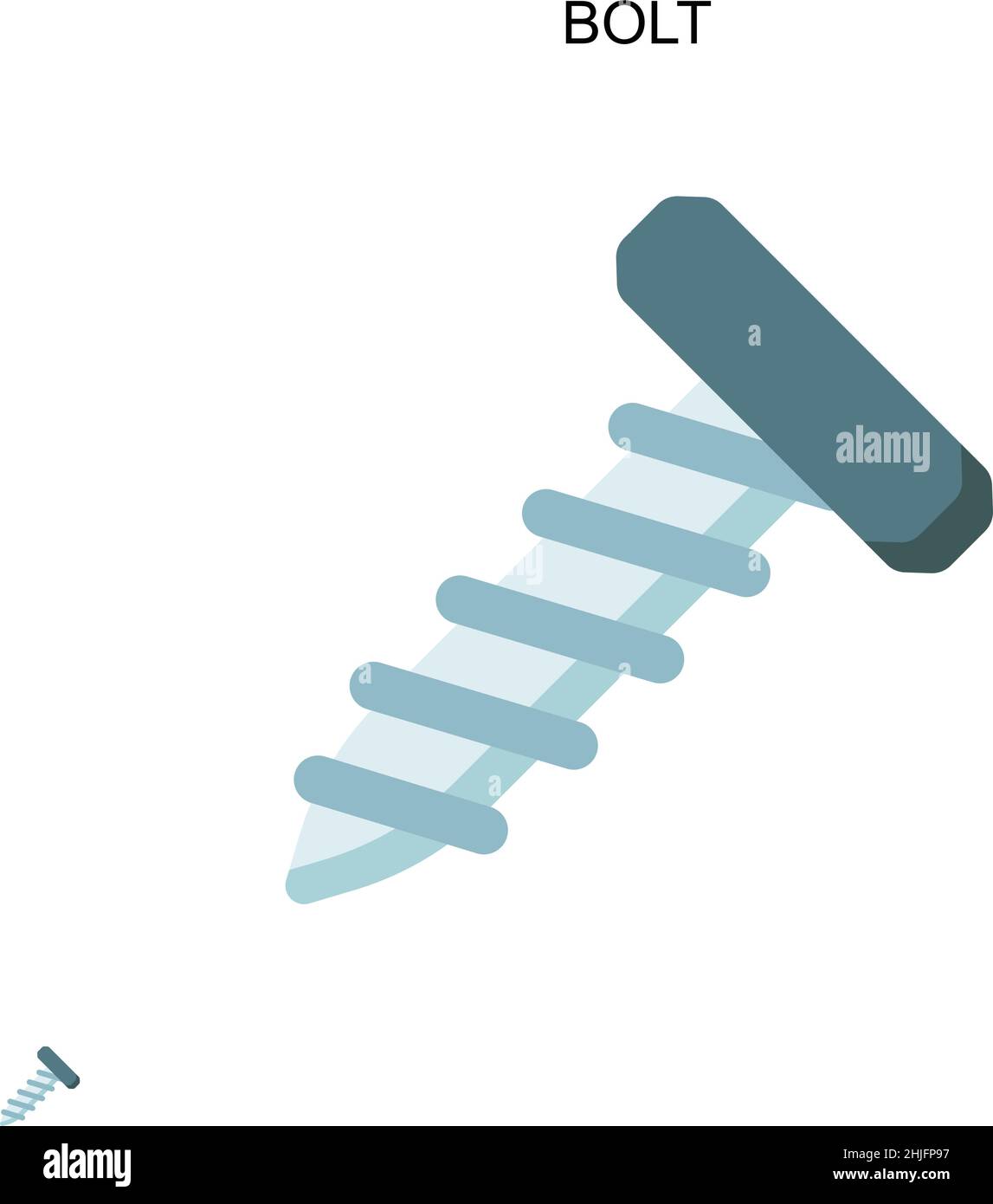 Bolt Simple vector icon. Illustration symbol design template for web ...