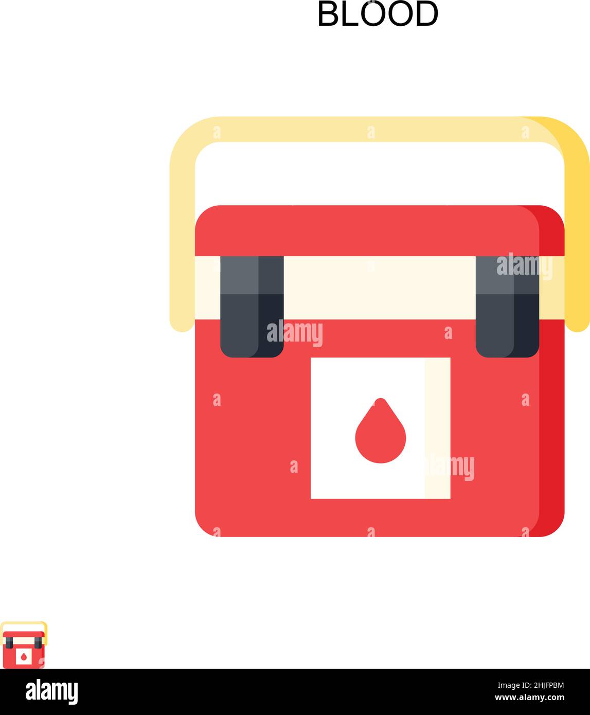 Blood Simple vector icon. Illustration symbol design template for web ...