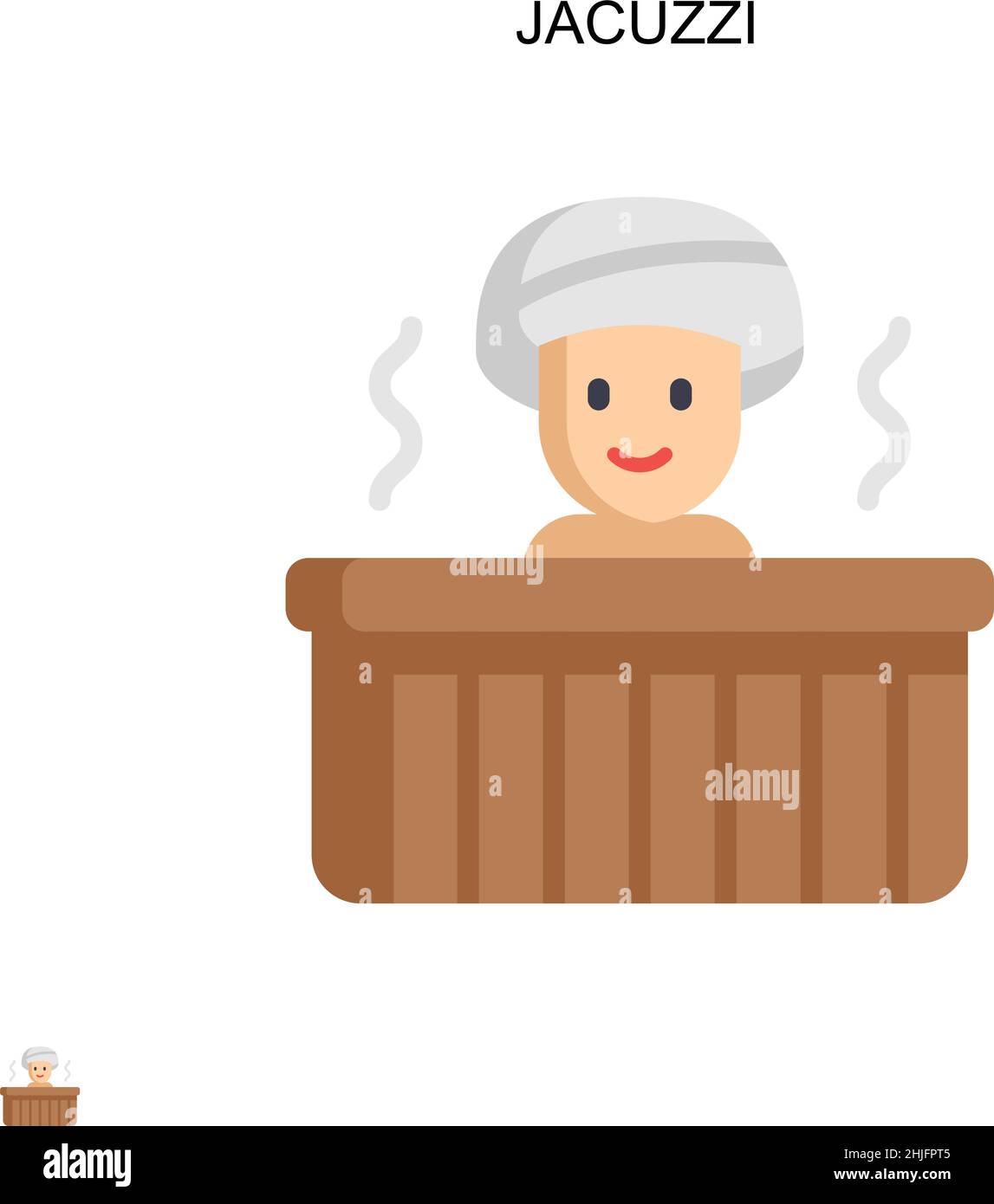 Swimming pool and jacuzzi Stock Vector Images - Alamy