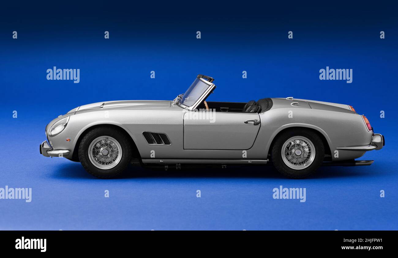 Ferrari 250 swb california silver color hi-res stock photography and ...