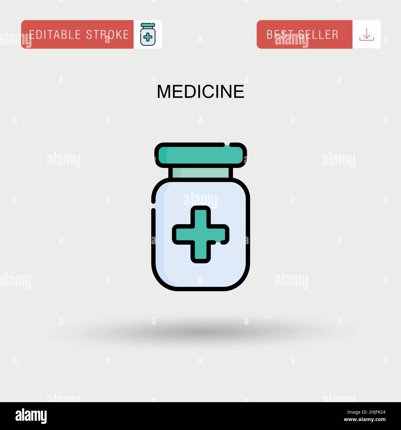 Medicine Simple vector icon Stock Vector Image & Art - Alamy