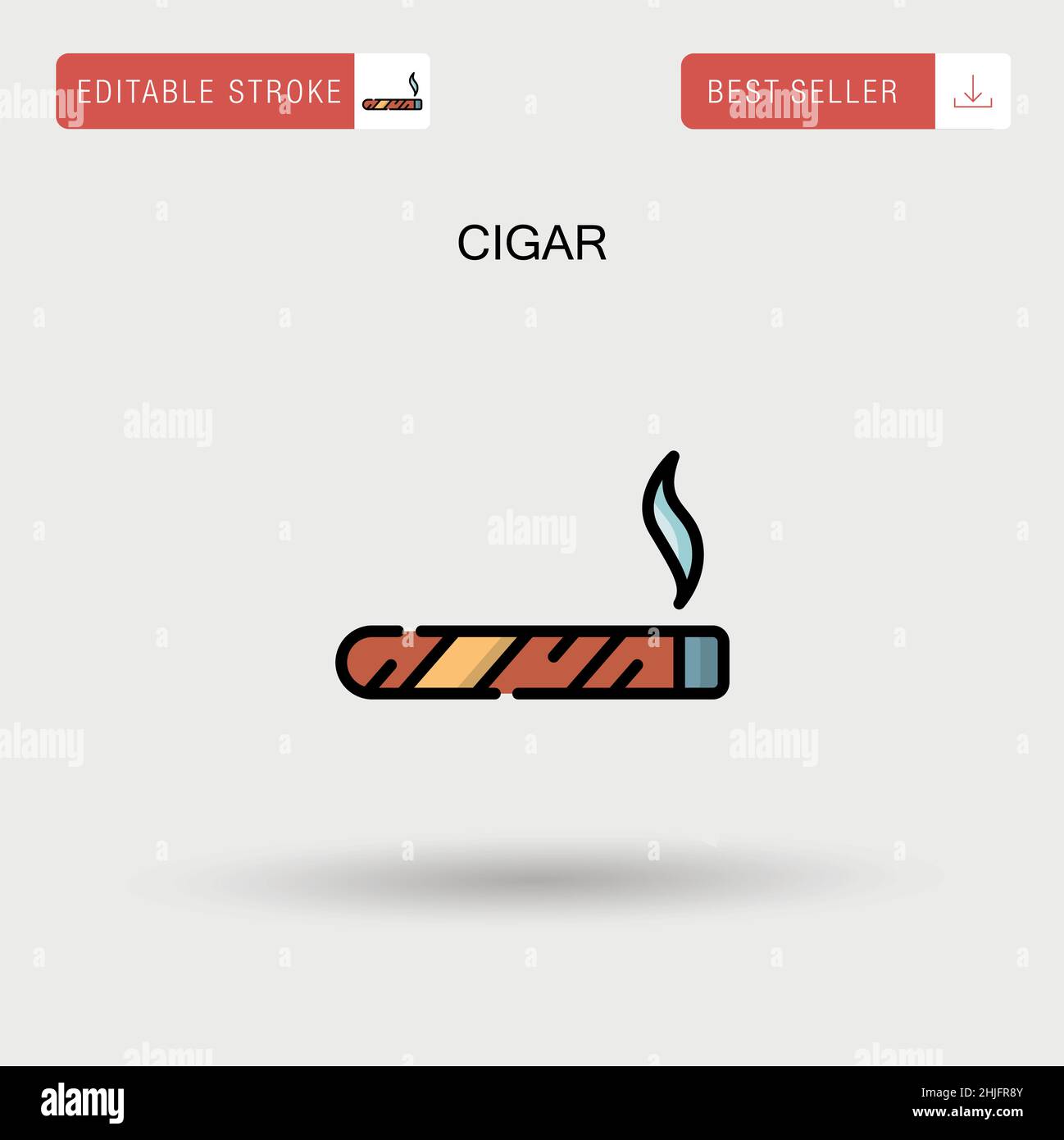 Cigar band Stock Vector Images - Alamy