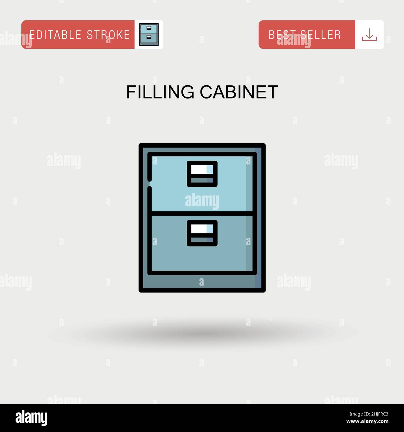 Filling cabinet Simple vector icon Stock Vector Image & Art - Alamy