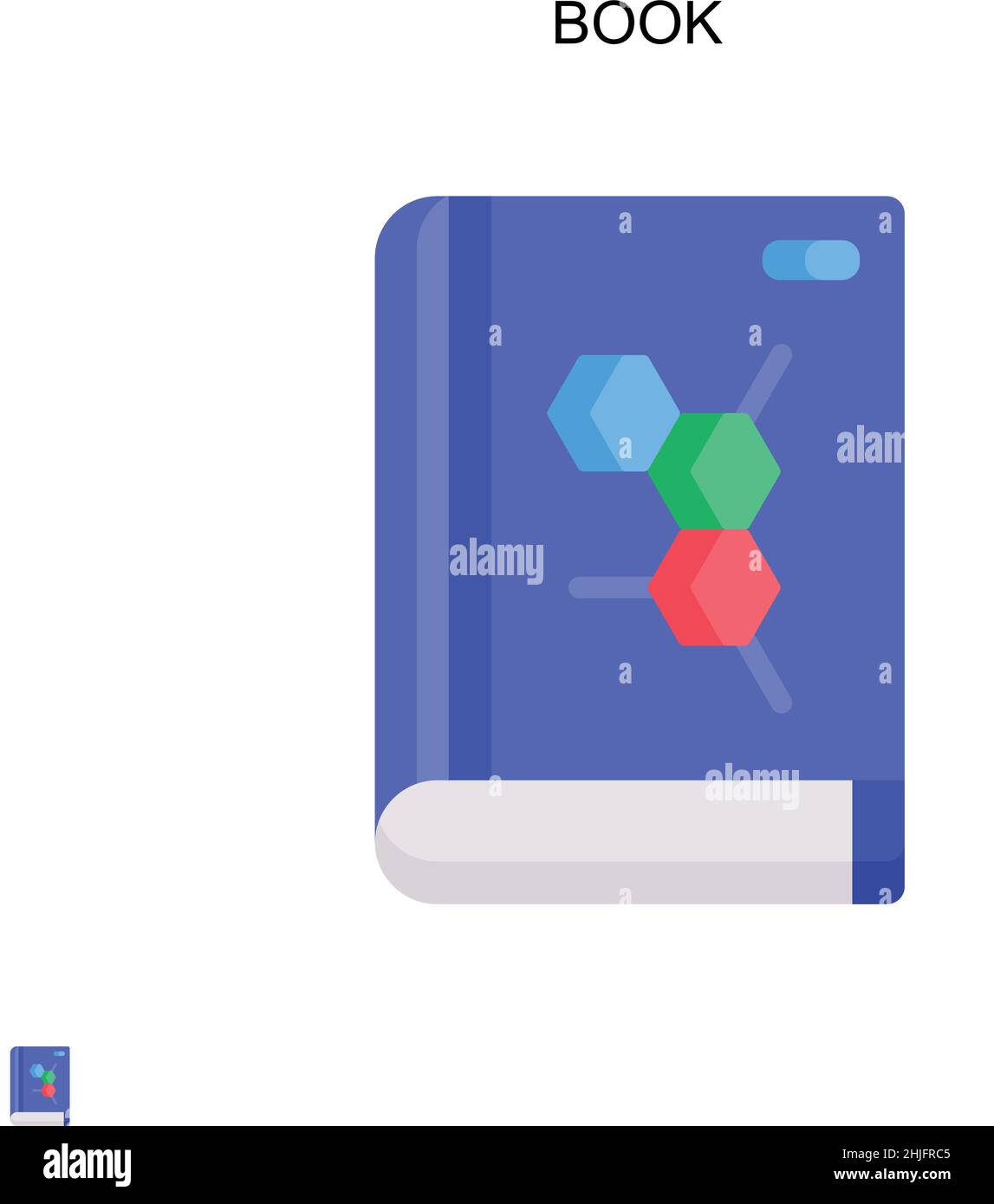 Book Simple vector icon. Illustration symbol design template for web ...