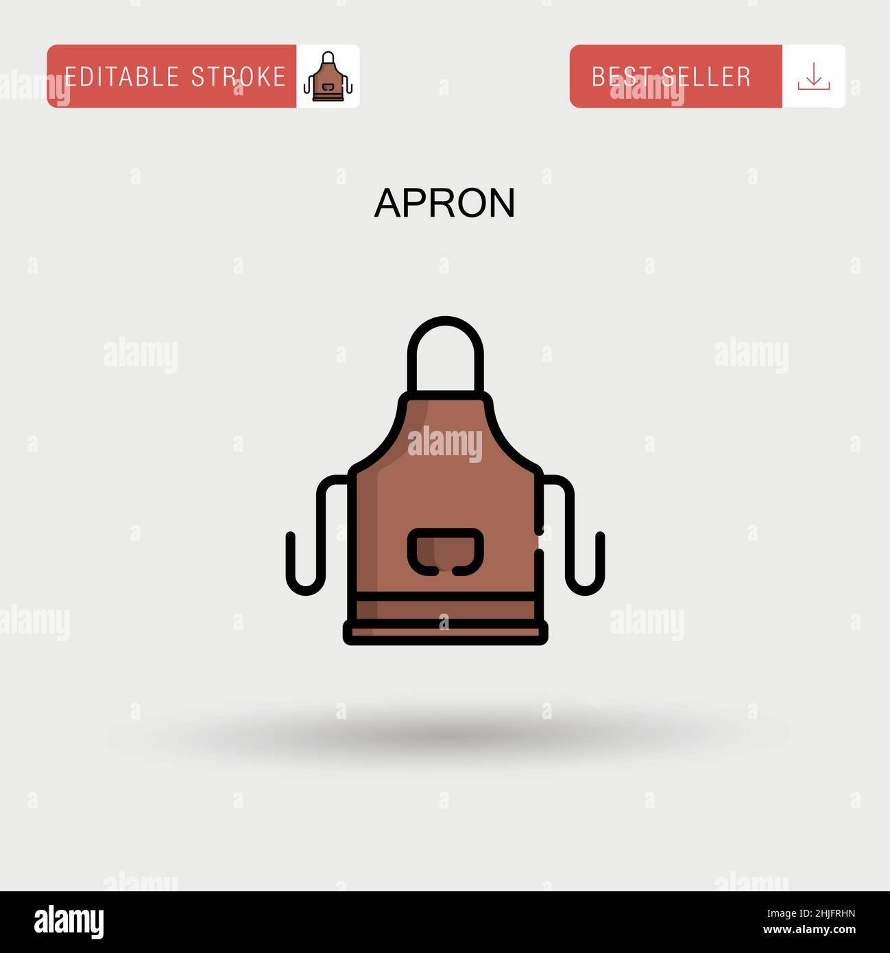 Apron Simple vector icon Stock Vector Image & Art - Alamy