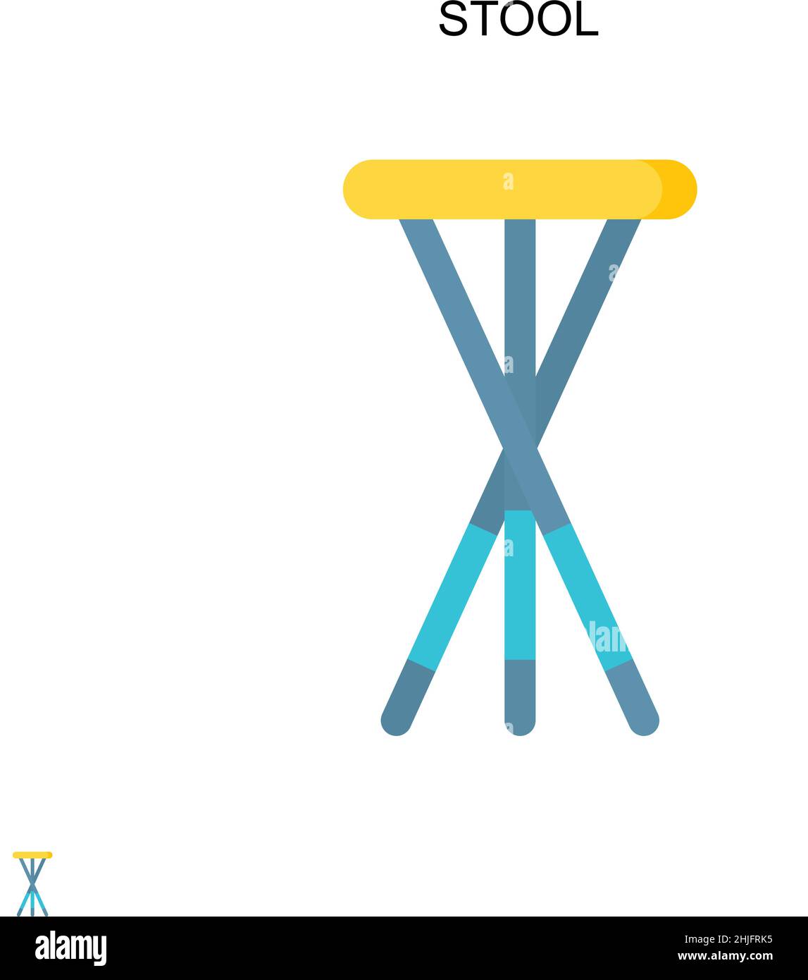 Stool Simple vector icon. Illustration symbol design template for web ...
