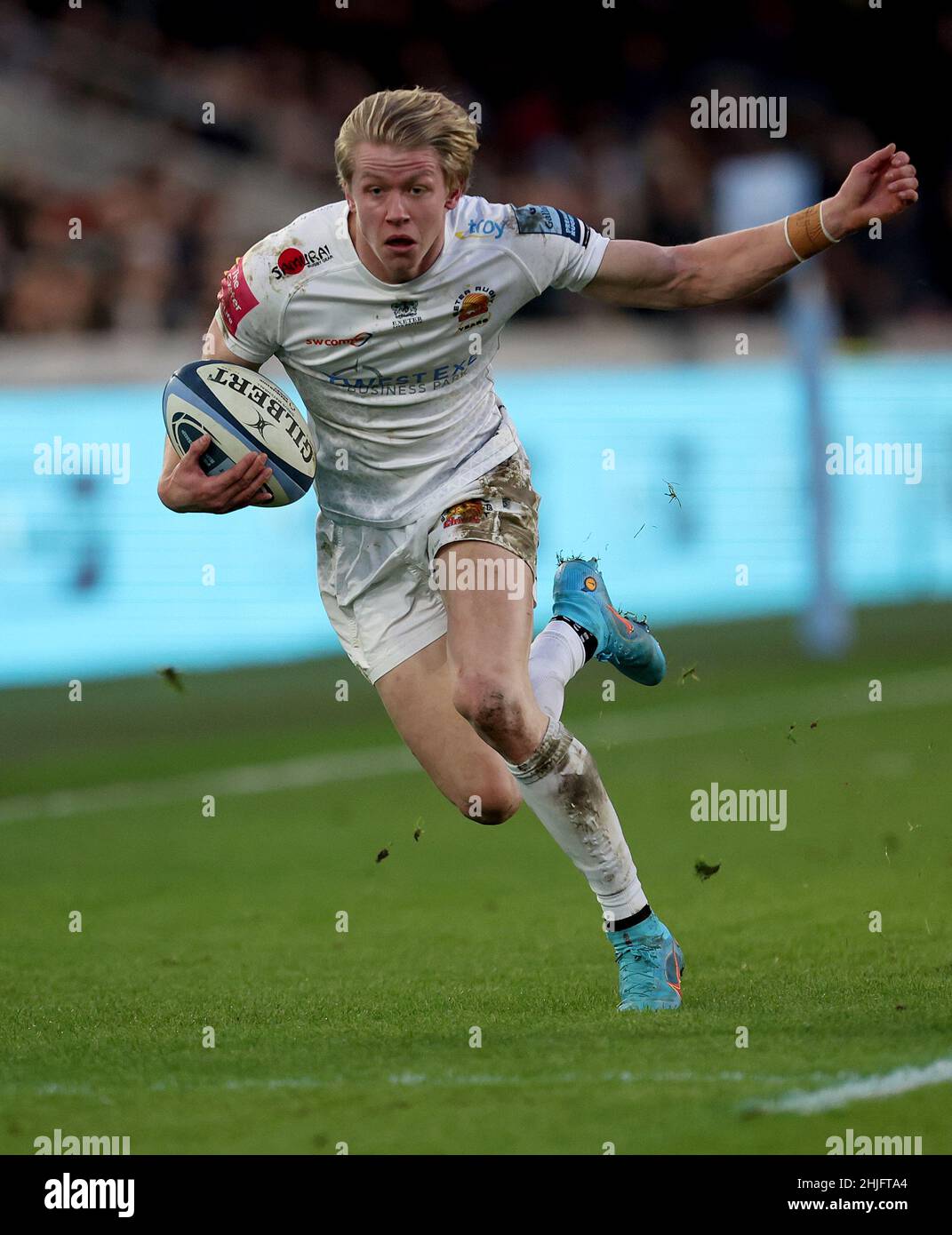 Exeter Chiefs Josh Hodge in action during the Gallagher Premiership ...
