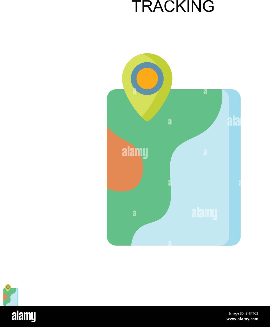 Tracking Simple vector icon. Illustration symbol design template for ...