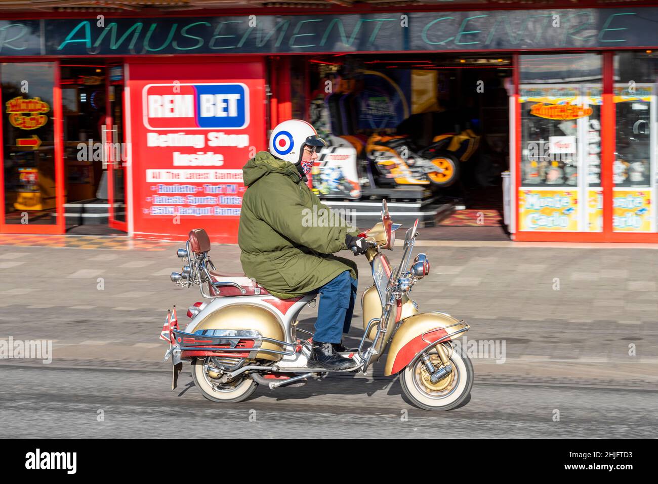 Classic Vespa motor scooter with Mod styling in Southend on Sea, Essex ...