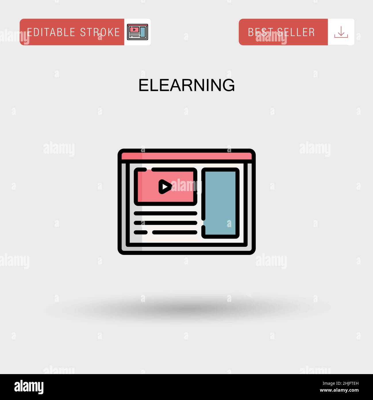 Elearning Simple vector icon Stock Vector Image & Art - Alamy