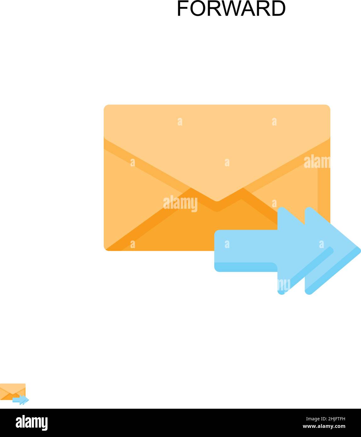 Forward Simple vector icon. Illustration symbol design template for web mobile UI element Stock ...