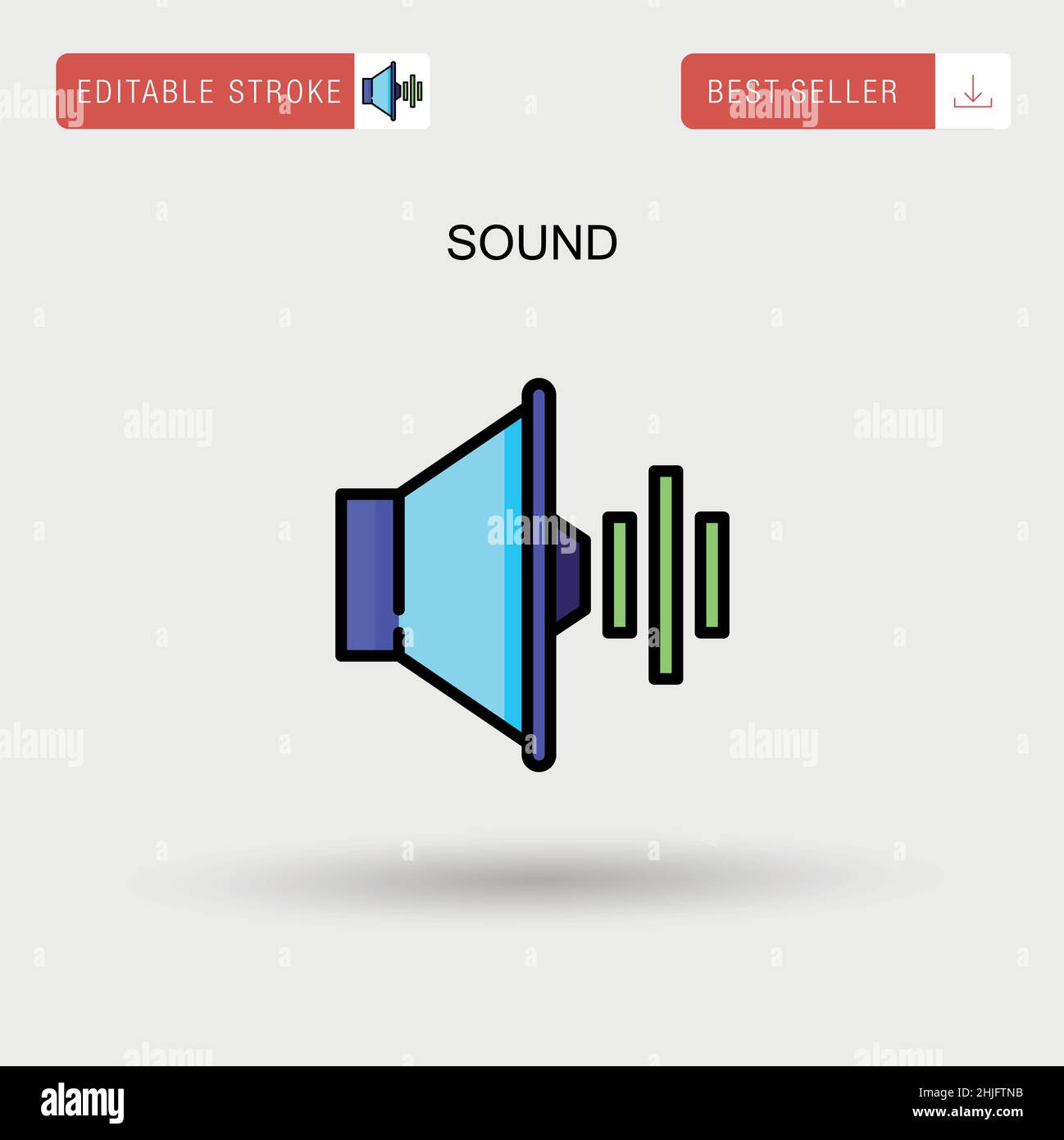 Sound Simple vector icon Stock Vector Image & Art - Alamy