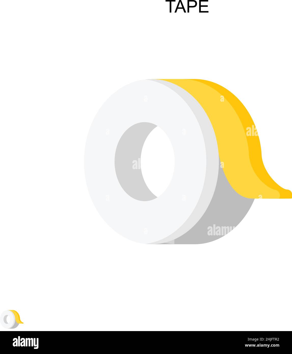 Tape Simple vector icon. Illustration symbol design template for web ...