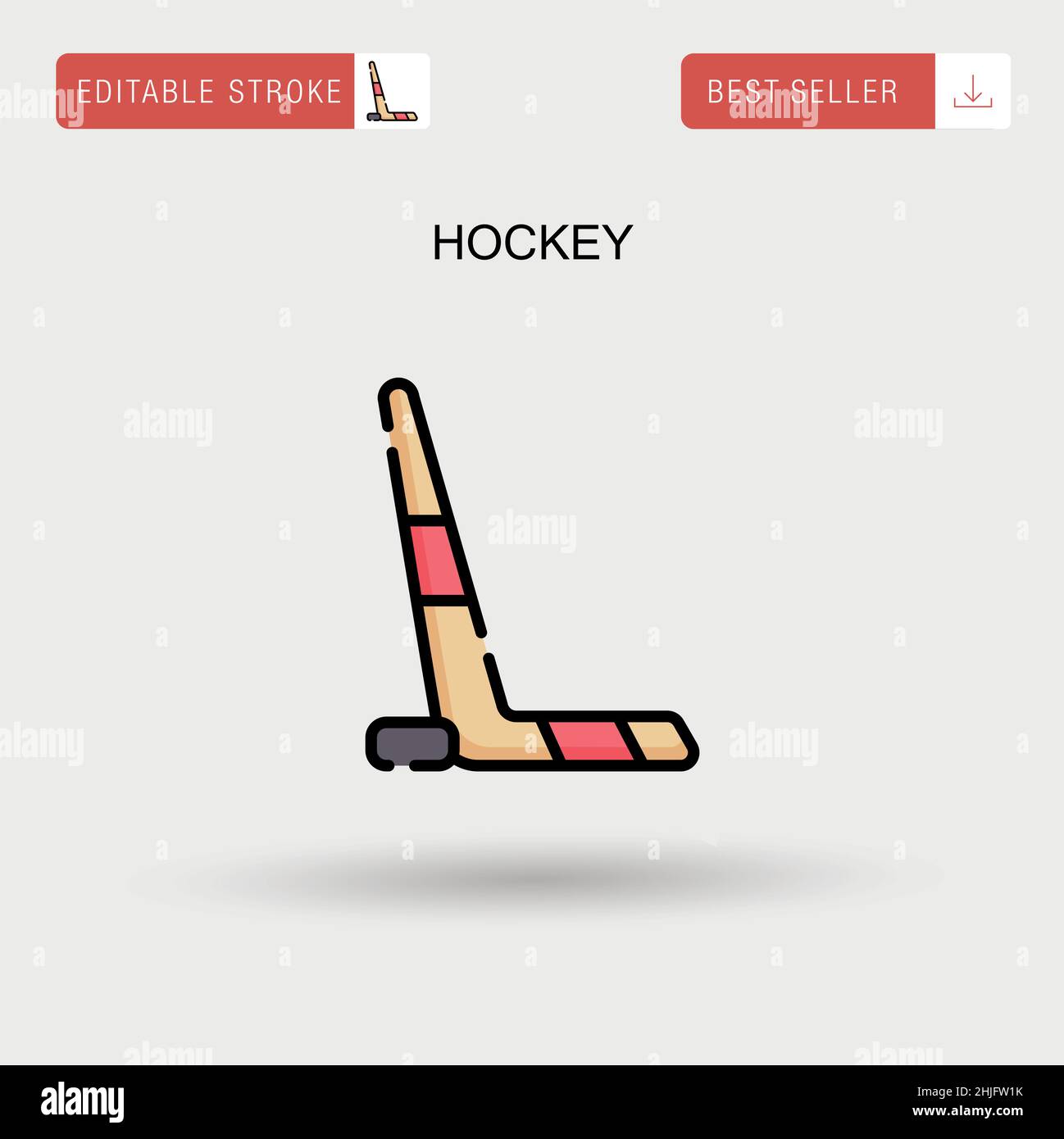 Hockey Simple vector icon Stock Vector Image & Art - Alamy