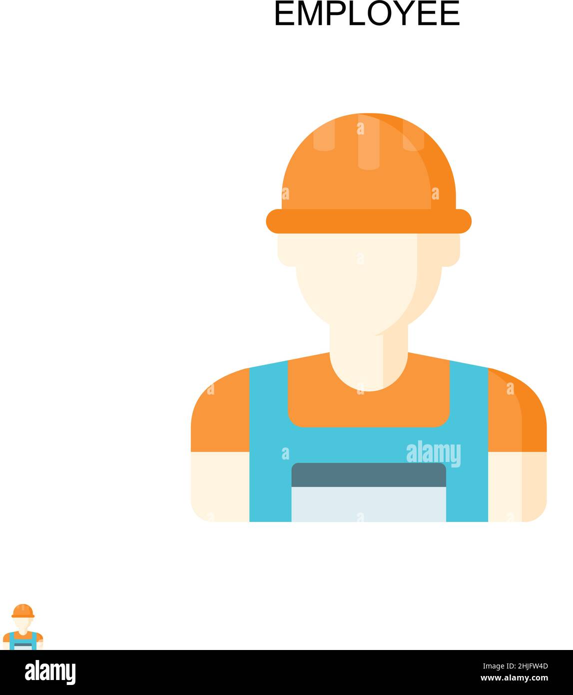 Employee icon Stock Vector Images - Alamy