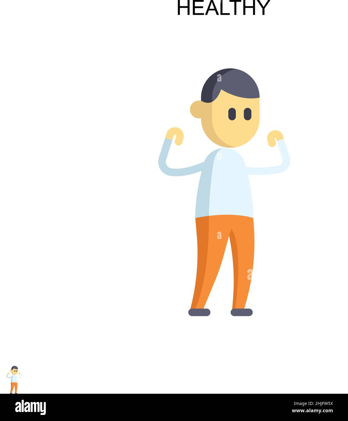 Healthy Simple vector icon. Illustration symbol design template for web ...