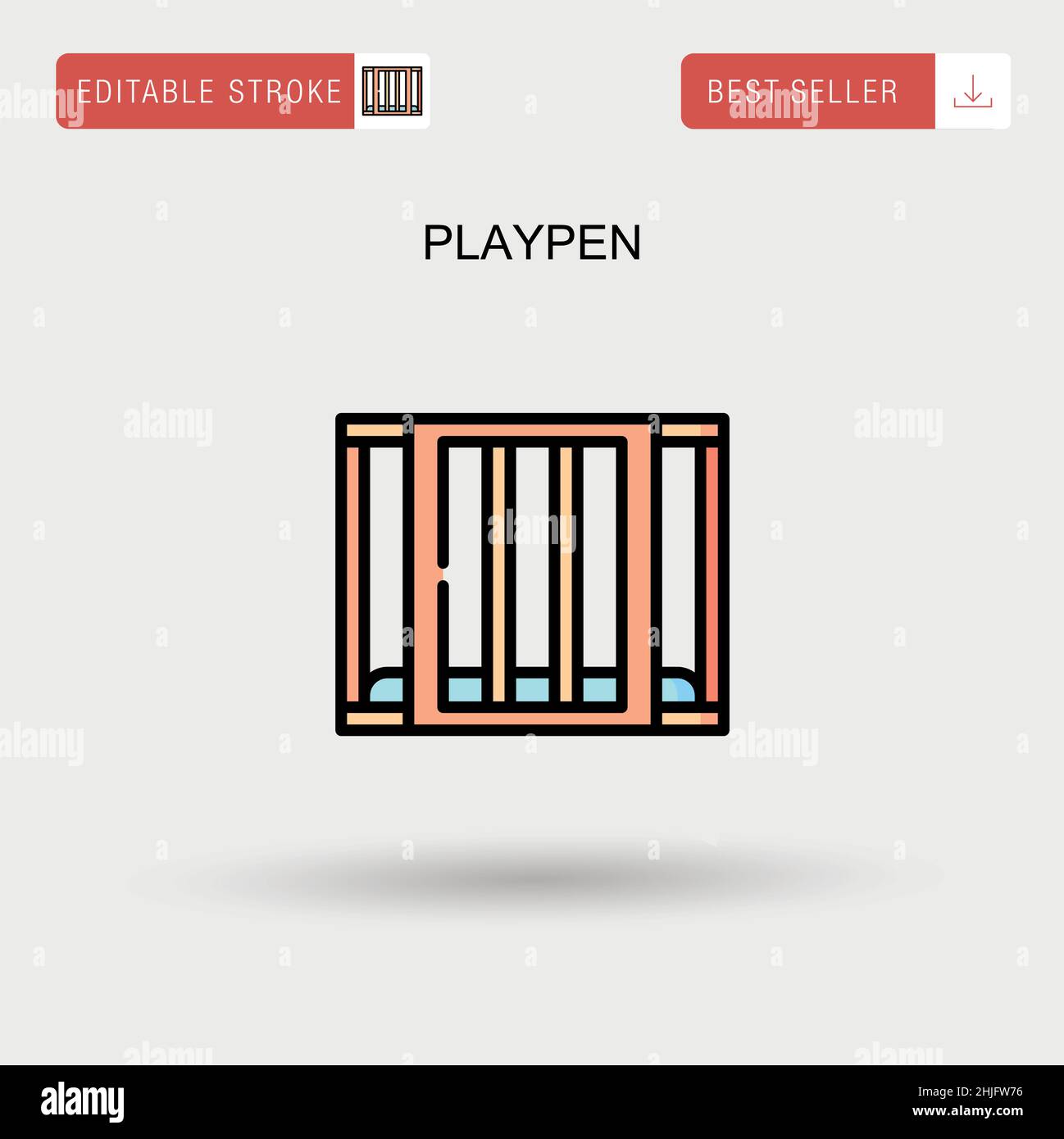 Playpen Simple vector icon Stock Vector Image & Art - Alamy