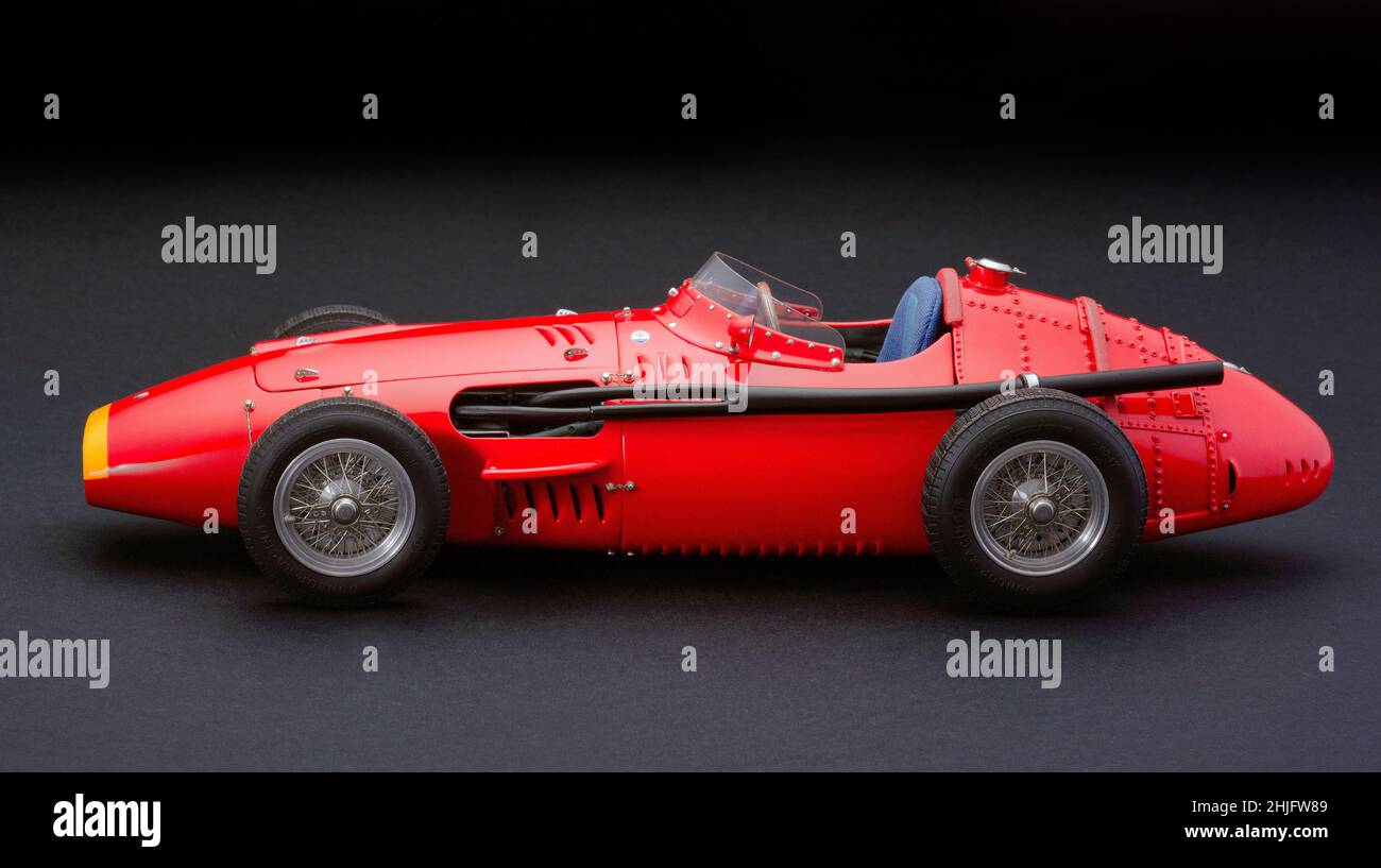 Die-cast model car by CMC of Maserati 250F Grand Prix 1954 Stock Photo ...