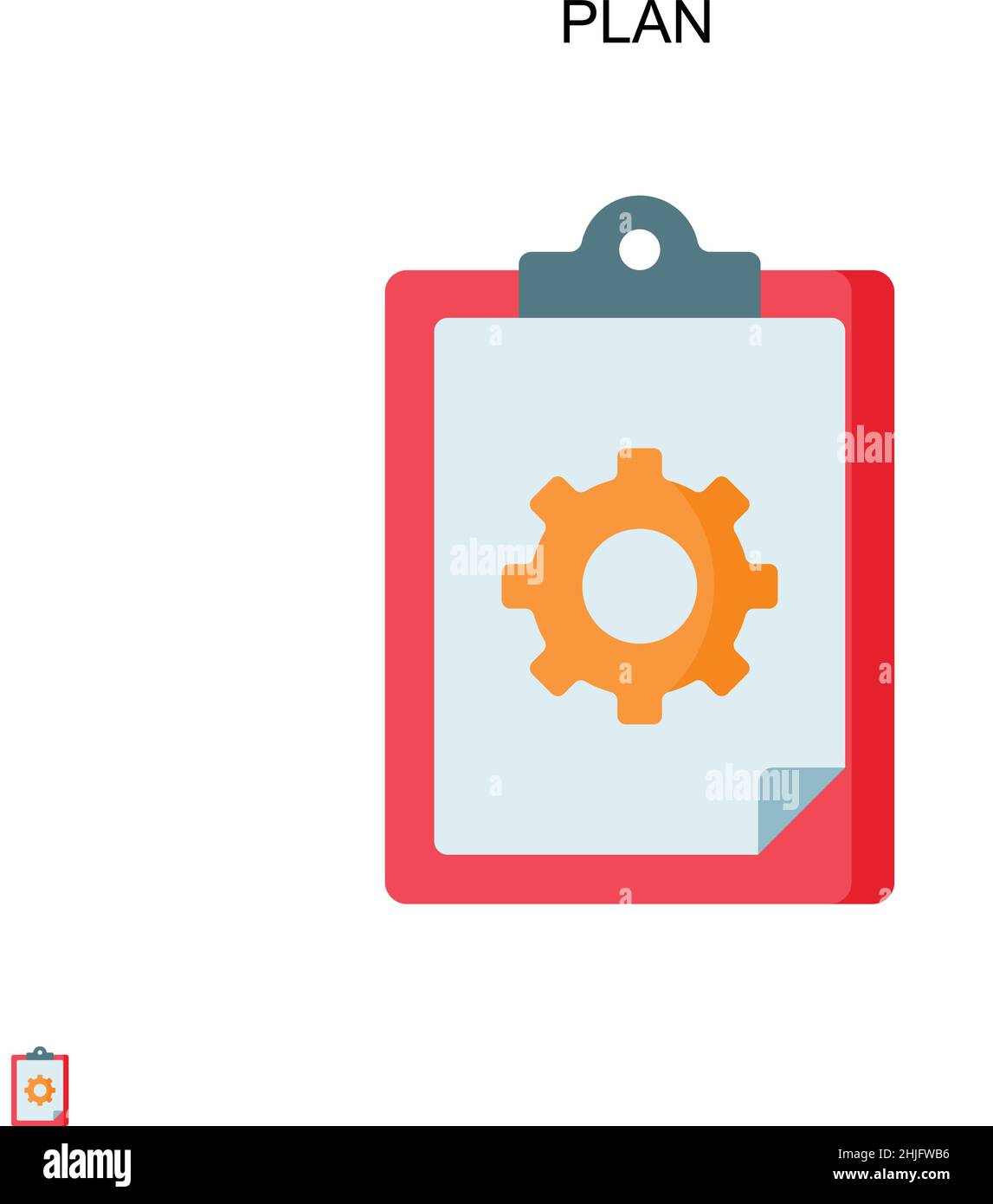 Plan Simple vector icon. Illustration symbol design template for web ...
