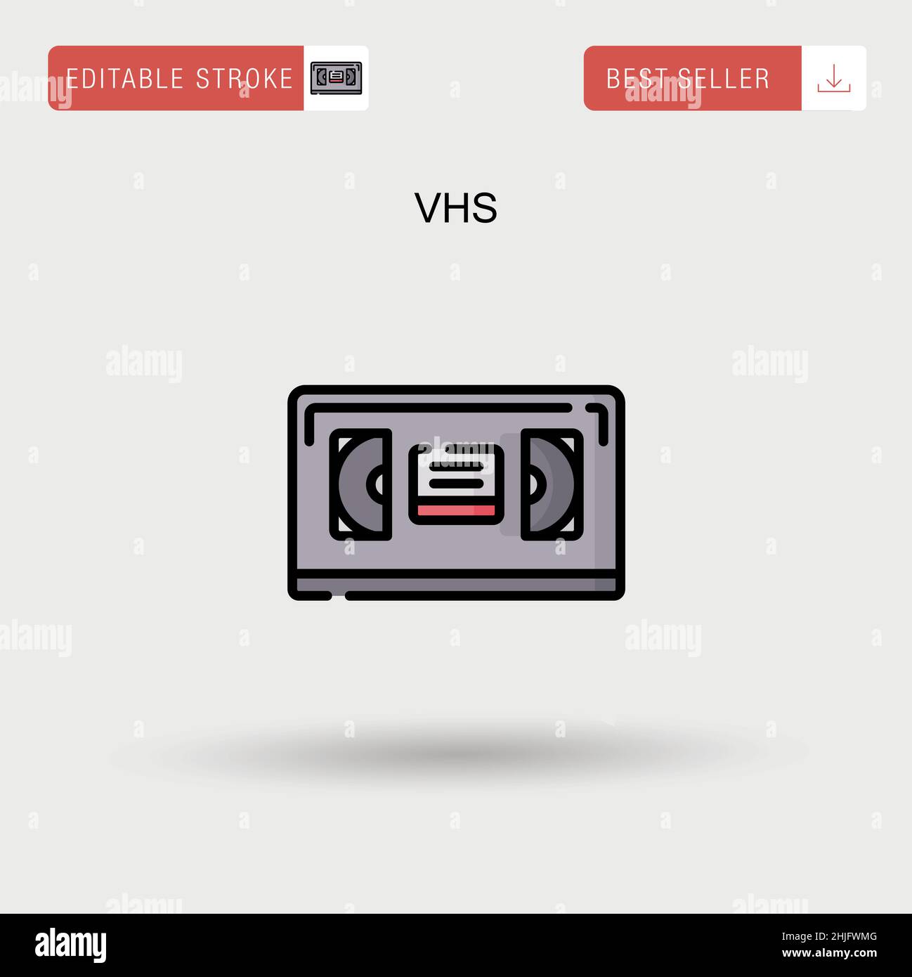 Vhs cassette Stock Vector Images - Alamy