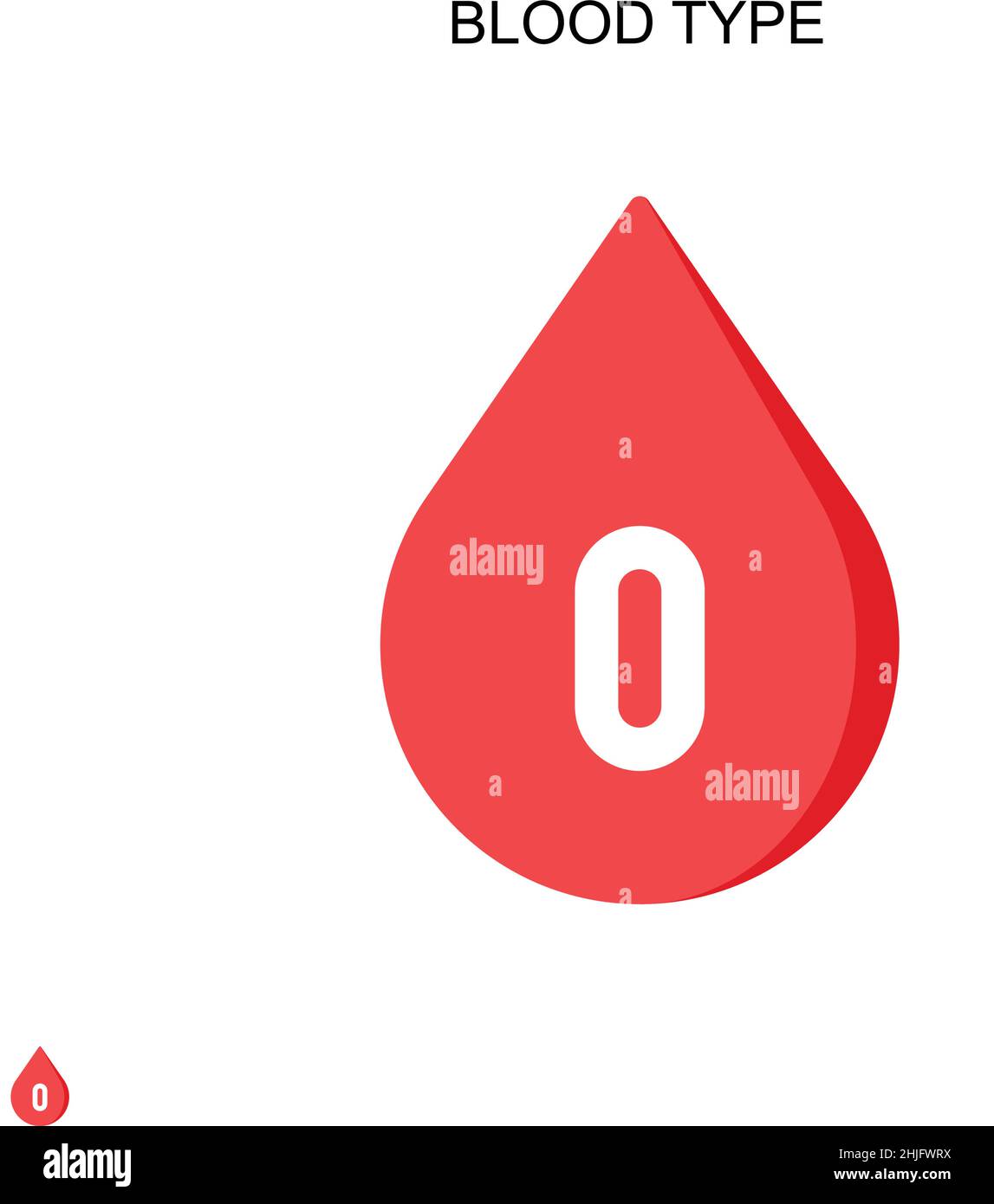 Blood type Simple vector icon. Illustration symbol design template for ...