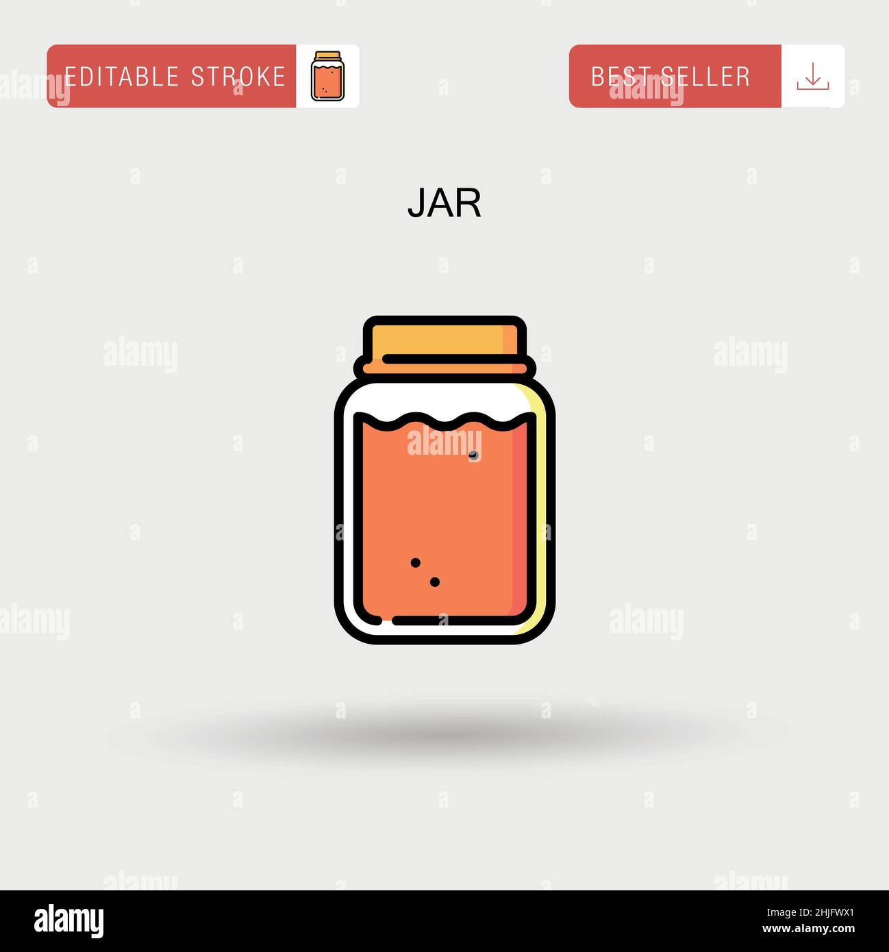 Empty jar and lid Stock Vector Images - Alamy