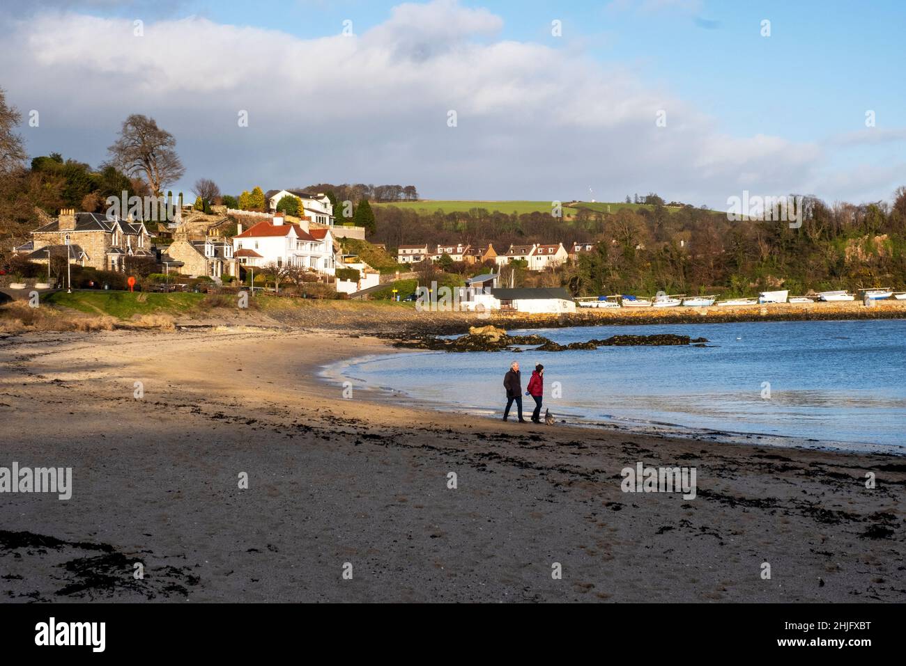 Black Sands Beach, Aberdour, Fife, Scotland Stock Photo - Alamy