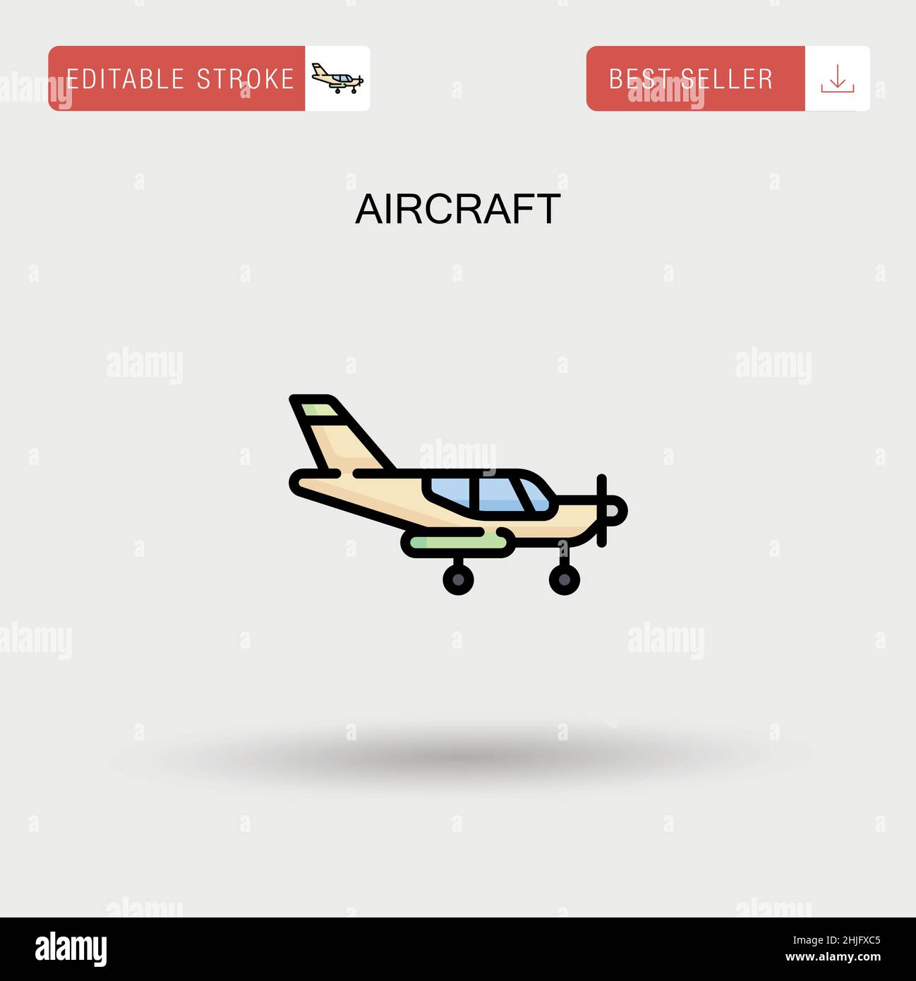 Aircraft Simple vector icon Stock Vector Image & Art - Alamy
