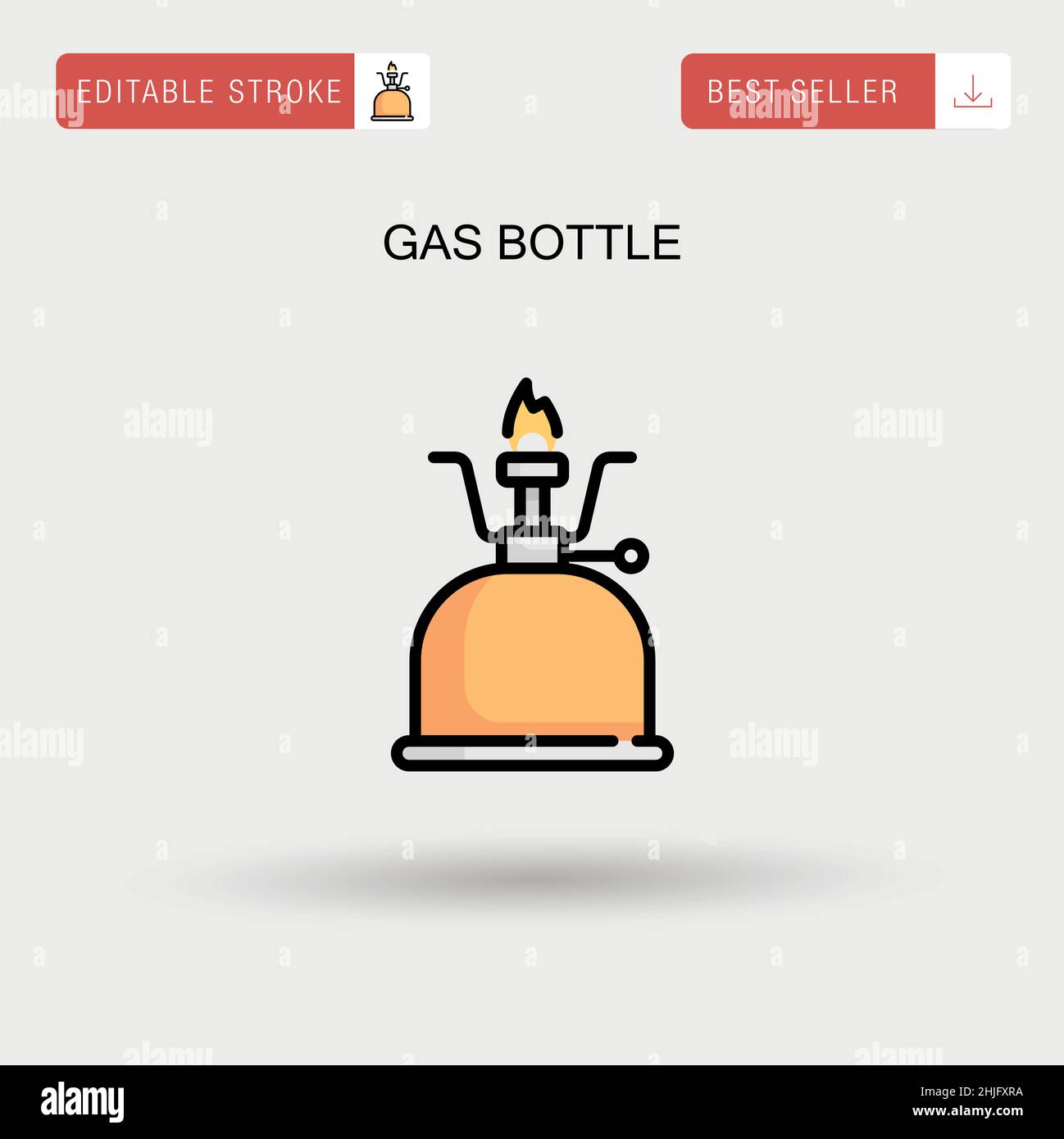 Butane gas cylinder Stock Vector Images - Alamy