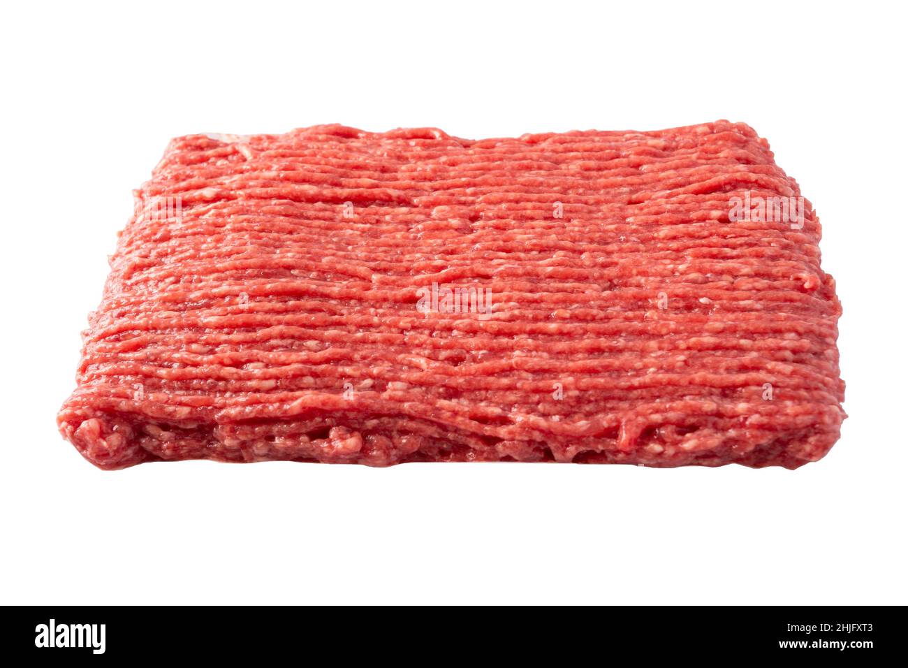 Minced meat isolated on white. Mincemeat surrounded by white background ...