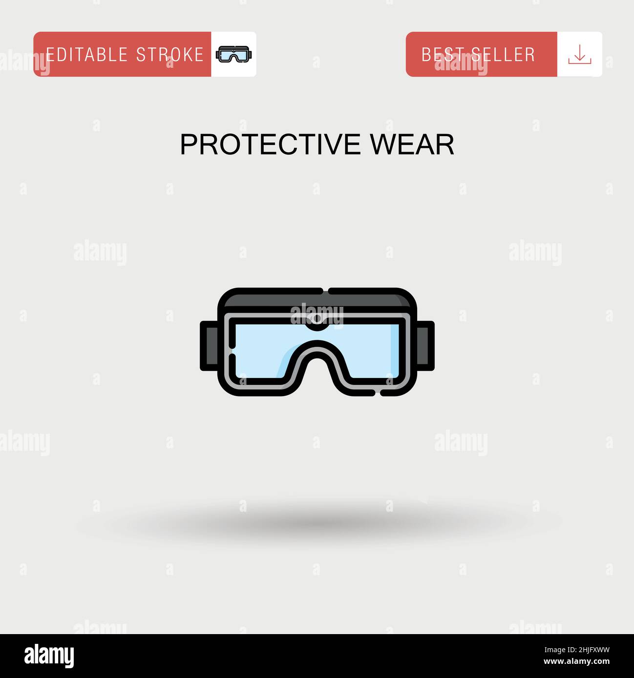 Protective wear Simple vector icon Stock Vector Image & Art - Alamy