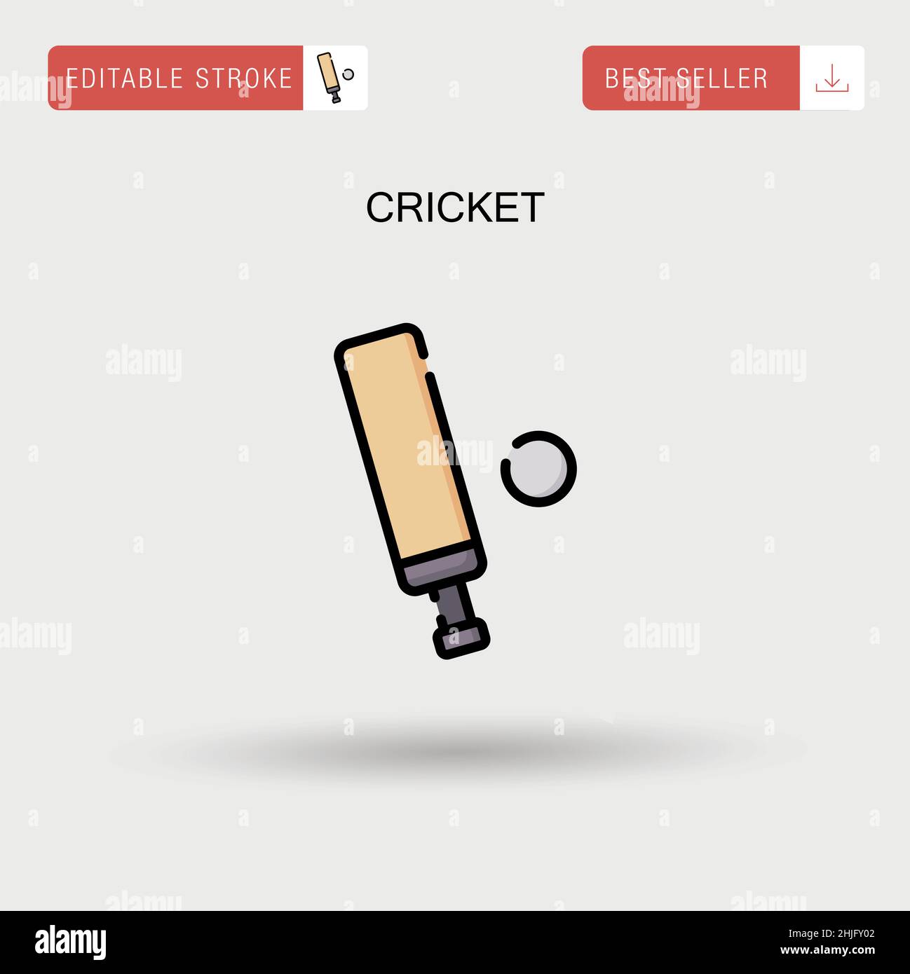 Cricket bat action Stock Vector Images - Alamy