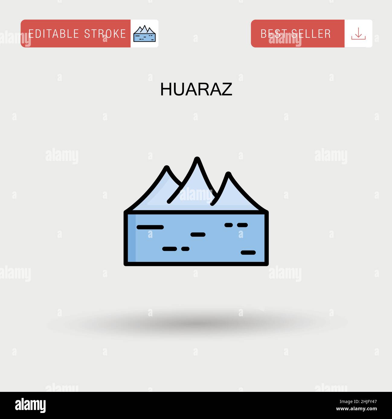 Mountain lake glacier valley Stock Vector Images - Alamy