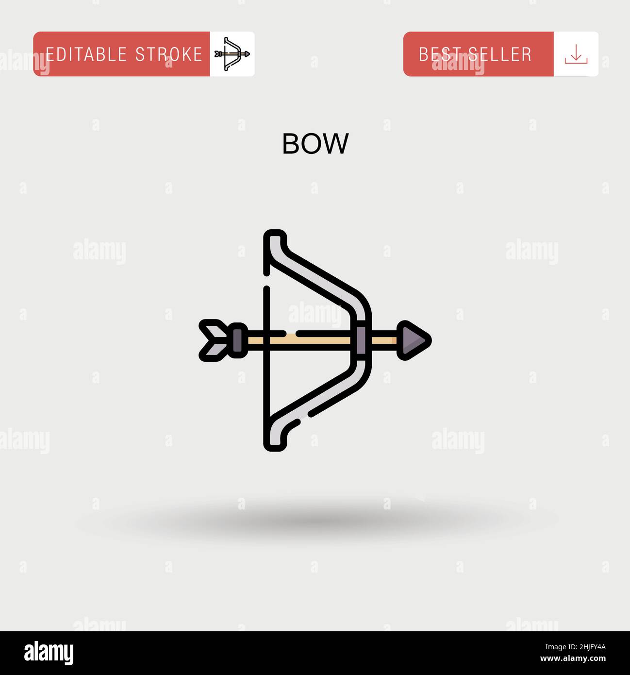 Bow Simple vector icon Stock Vector Image & Art - Alamy