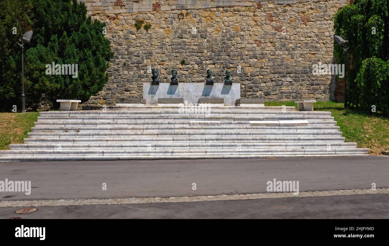 Belgrade, Serbia - July 5, 2021: Memorial landmark tomb of people ...