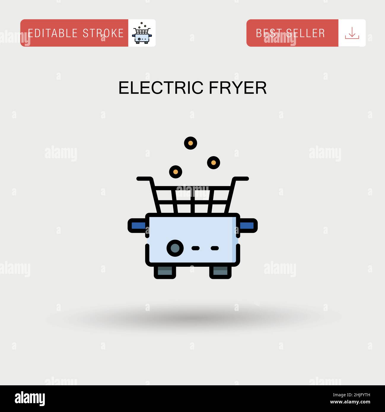 Fry machine Stock Vector Images - Alamy