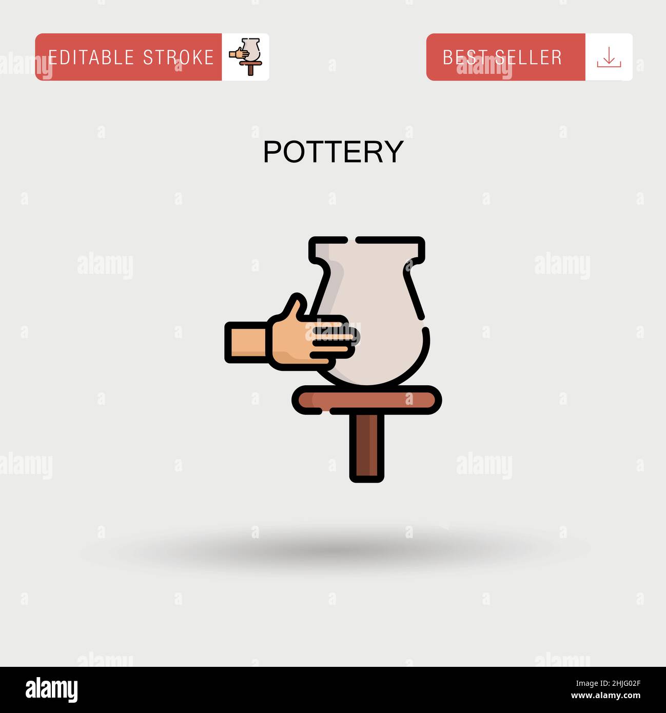 Pottery Simple vector icon Stock Vector Image & Art - Alamy