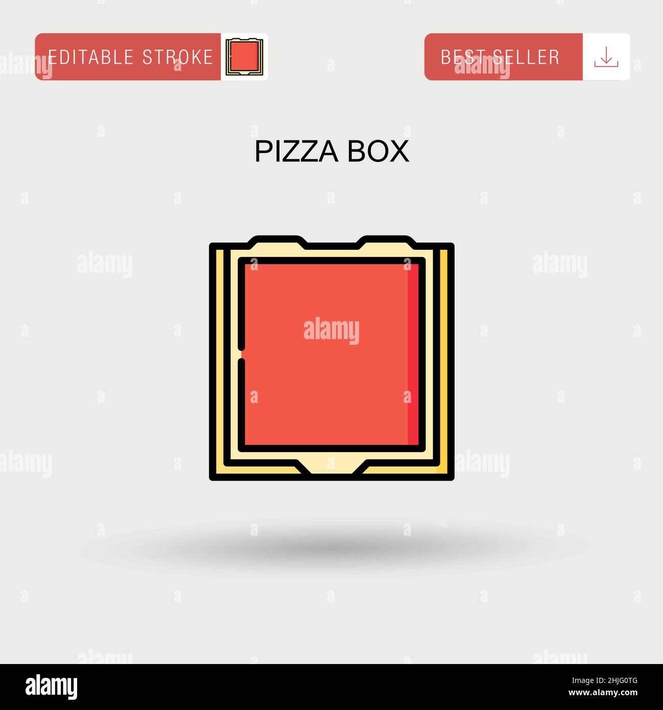 Pizza box packaging 3d Stock Vector Images - Alamy