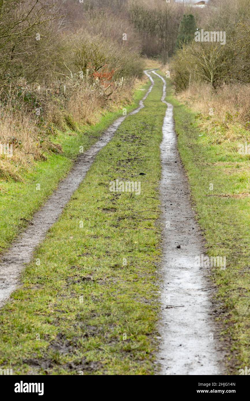 Muddy track hi-res stock photography and images - Alamy