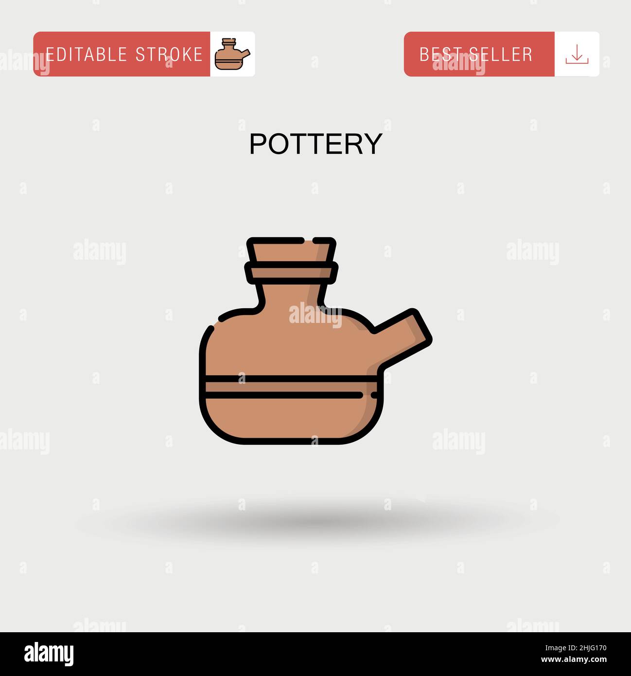 Pottery Simple vector icon Stock Vector Image & Art - Alamy