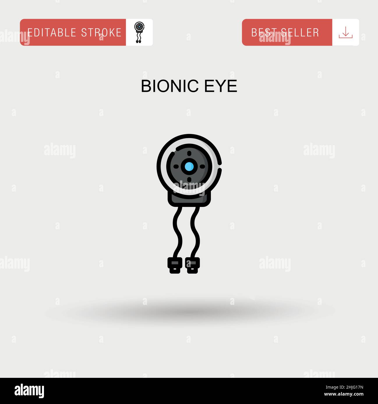 Bionic eye Simple vector icon Stock Vector Image & Art - Alamy