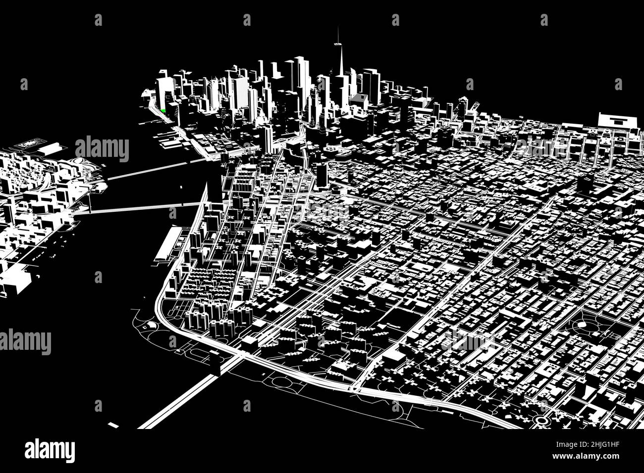 Lower Manhattan buildings. The tallest skyscraper in the Usa. Tower and ...